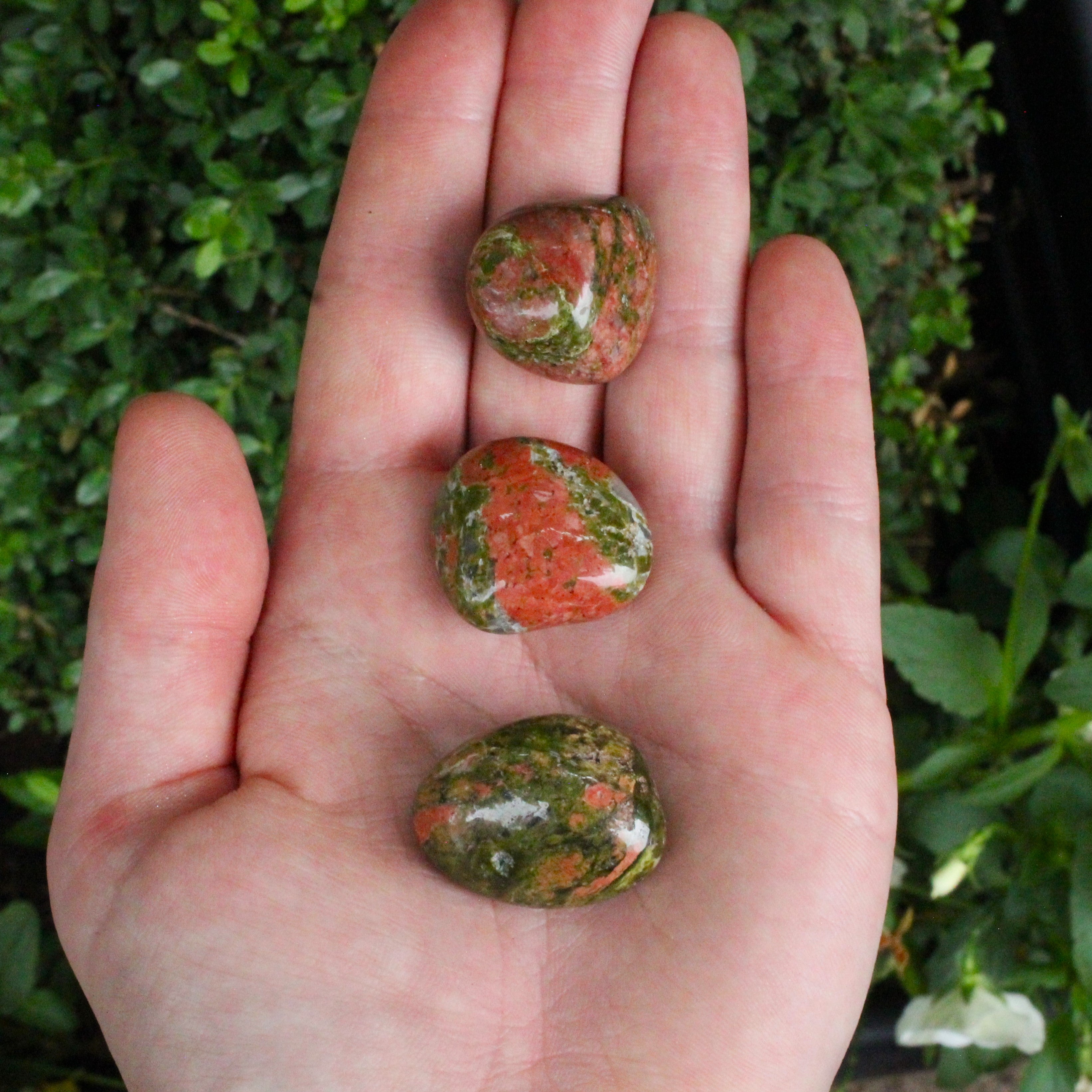 Unakite Tumbled Stone – Asheville Gem Mine